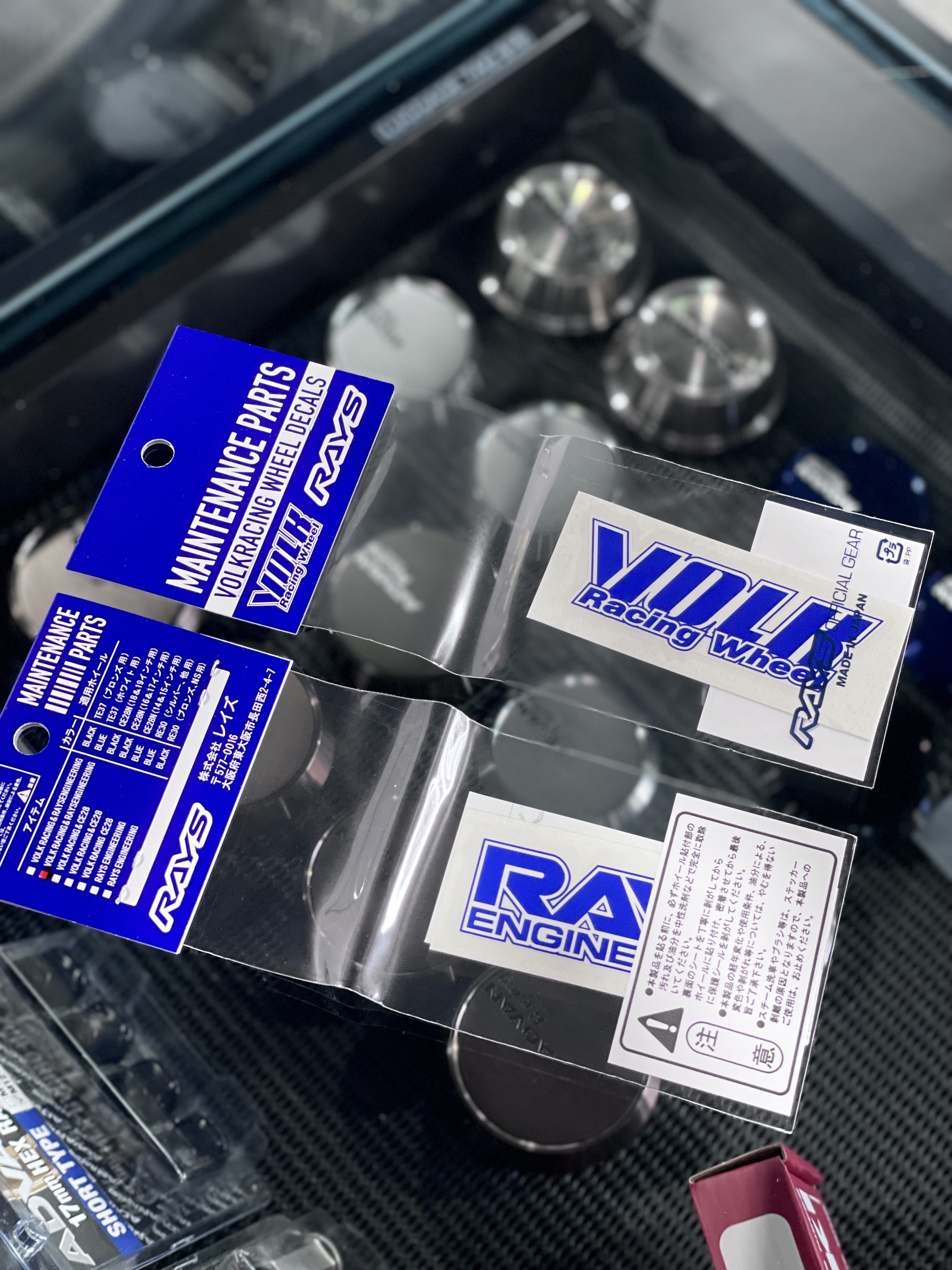 RAYS Volk Racing TE37 OG Stickers - Offical RAYS Co Ltd Wheel Accessories